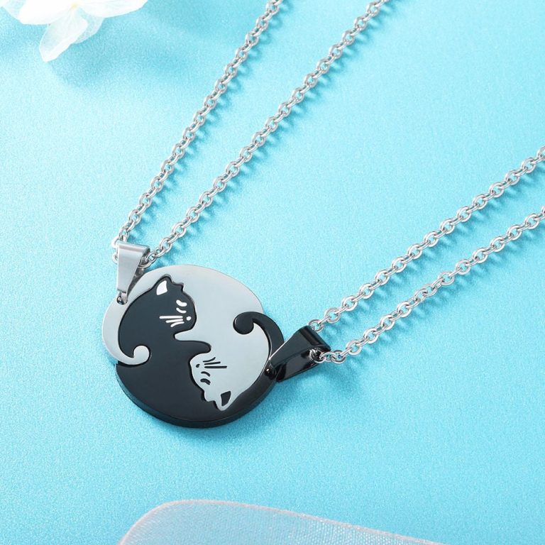 2BFF Couples Cute Kittens Matching Cats Pendant Necklace – bignewshop