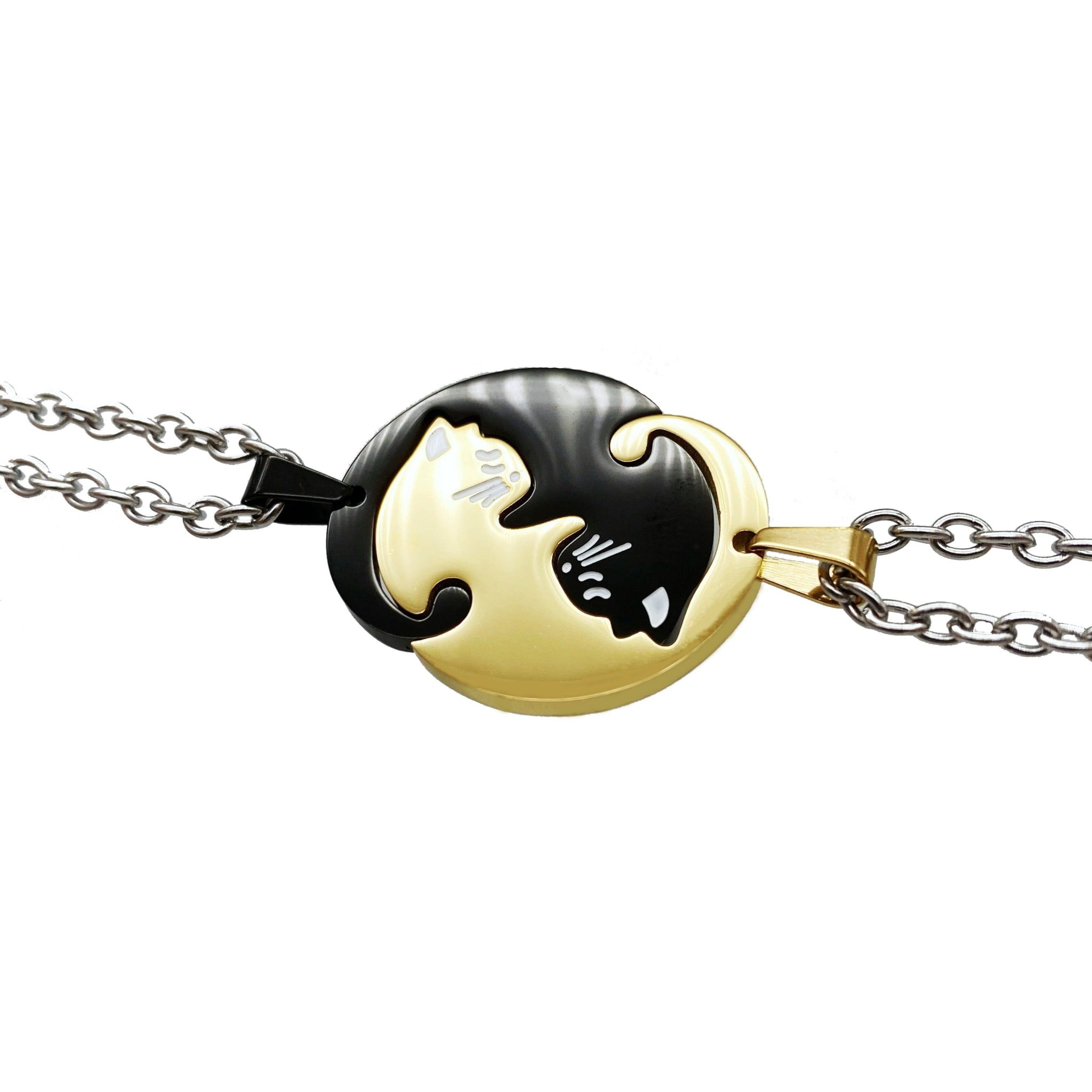 2BFF Couples Cute Kittens Matching Cats Pendant Necklace – bignewshop